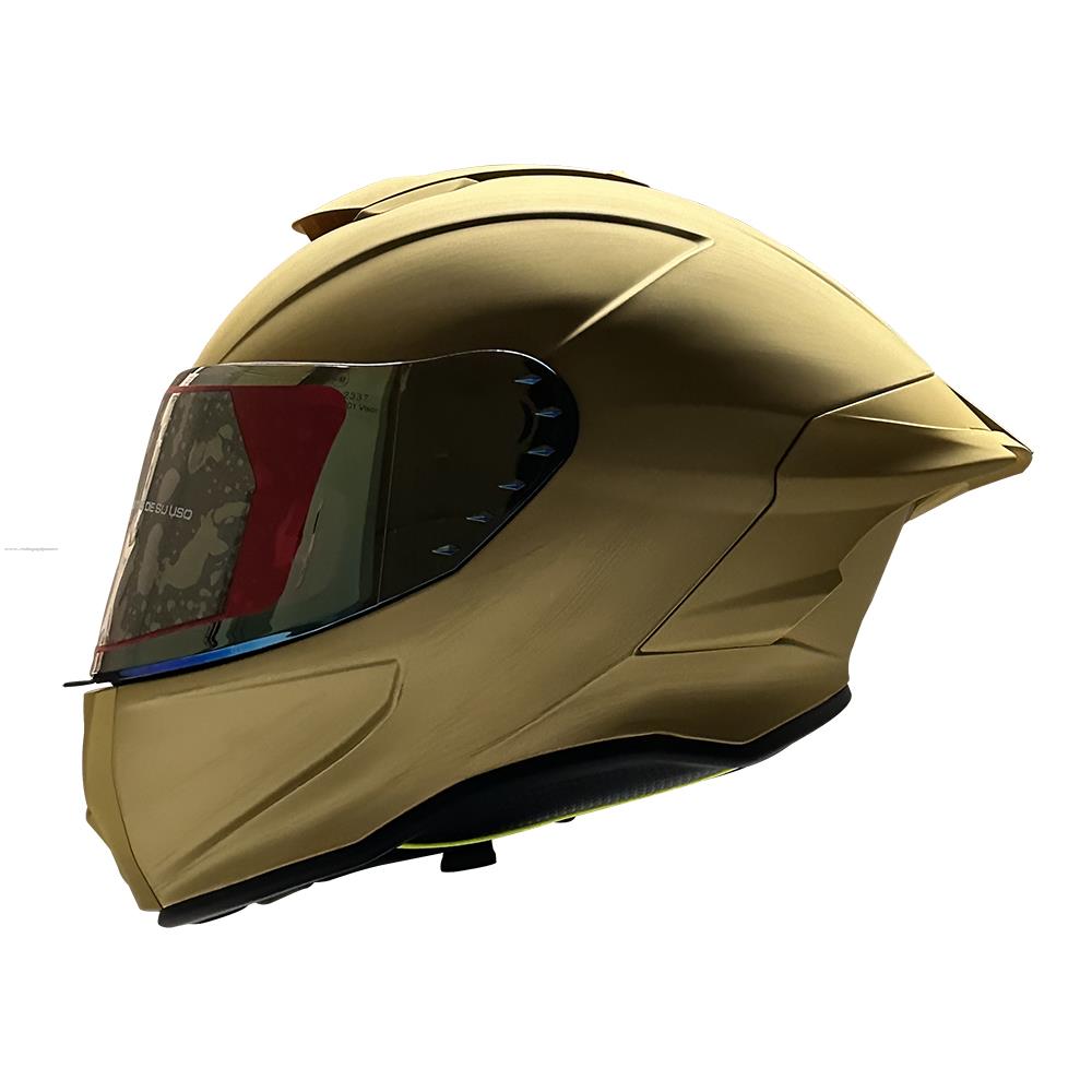 Casco Cerrado R7 Racing Badder ECE Dorado – CHG.MX